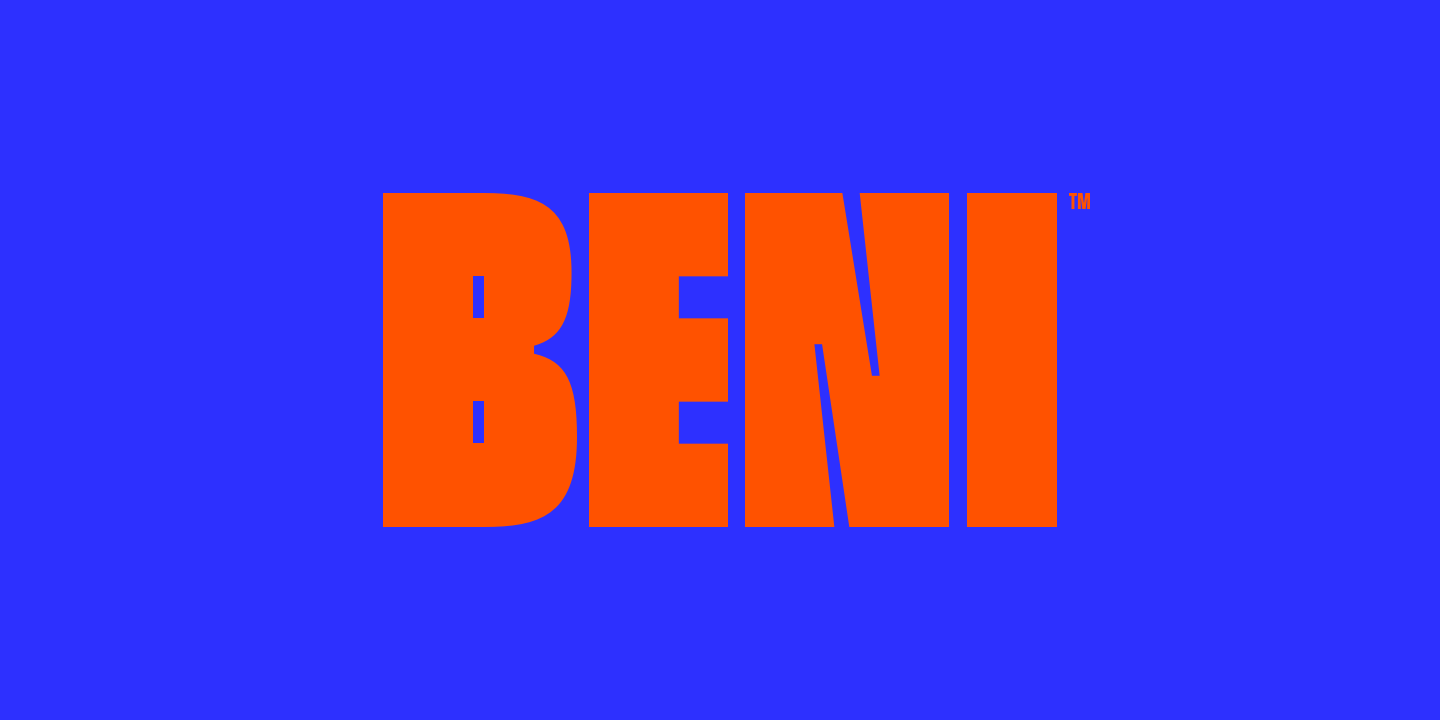 Beni: скачать шрифт и установить для веб-сайта и фотошопа бесплатно.