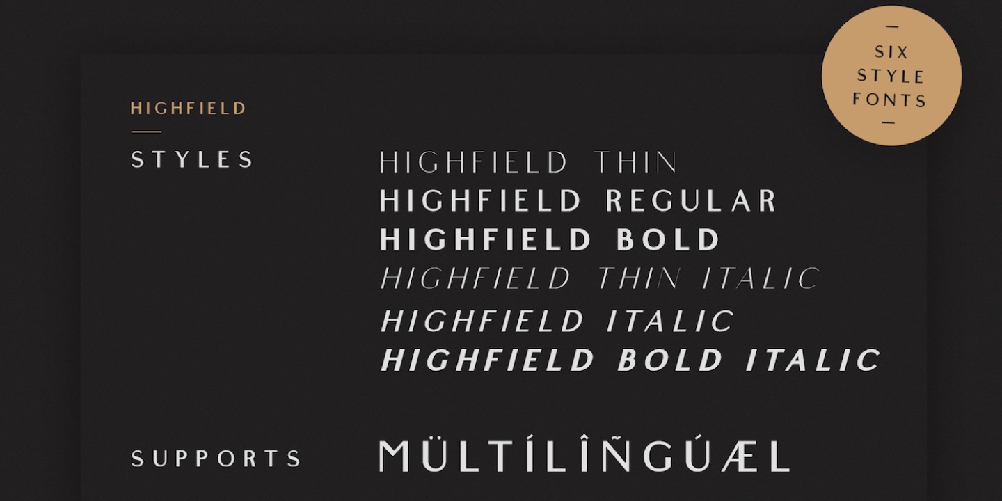 Highfield: скачать шрифт и установить для веб-сайта и фотошопа бесплатно.